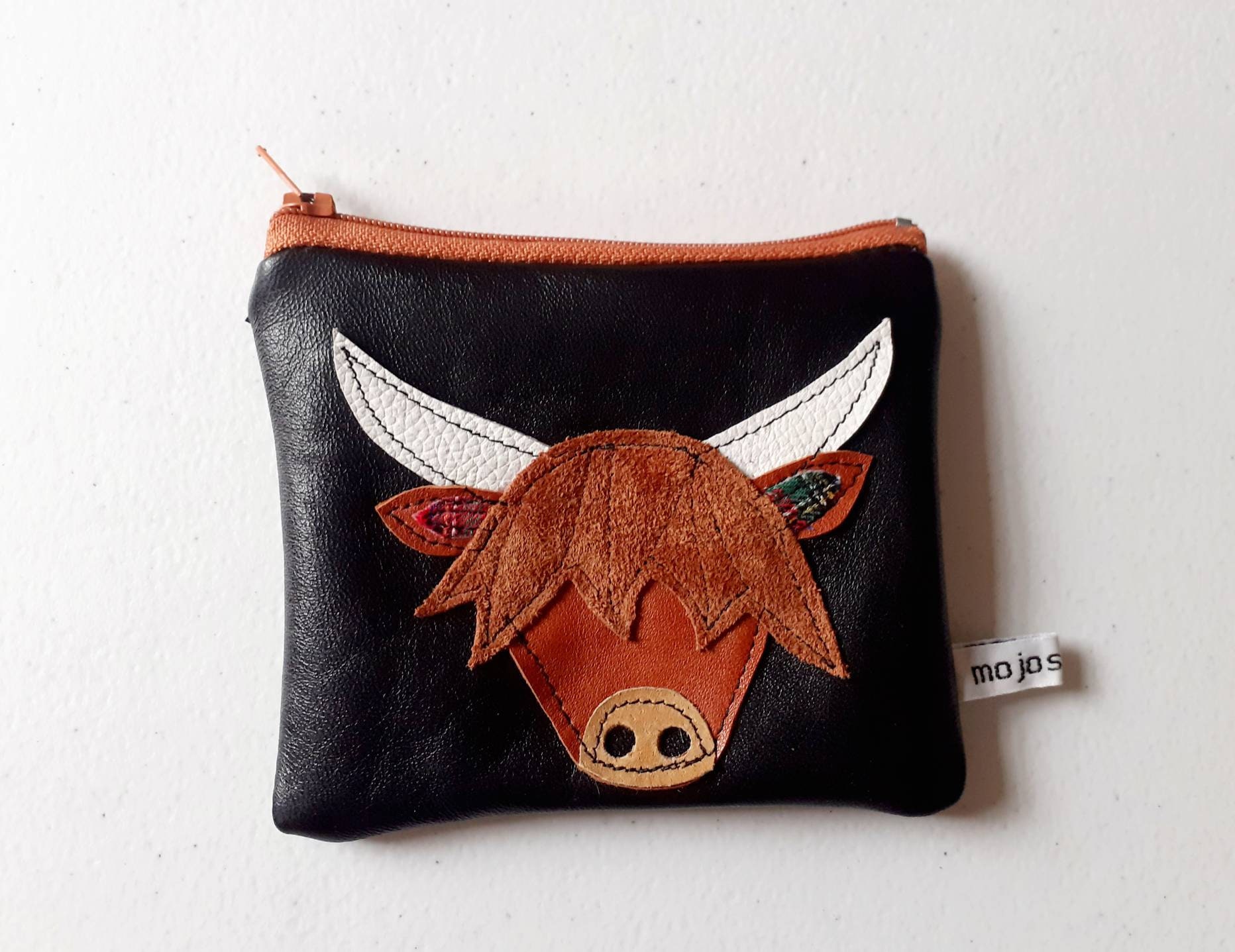 Highland Cow Keyring Leather Cow Keyring Cow Keychain Cow | Etsy UK