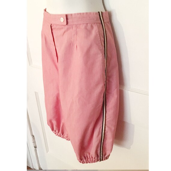 Red White Railroad Engineer Thin Stripe Brown Side Stripes | Etsy