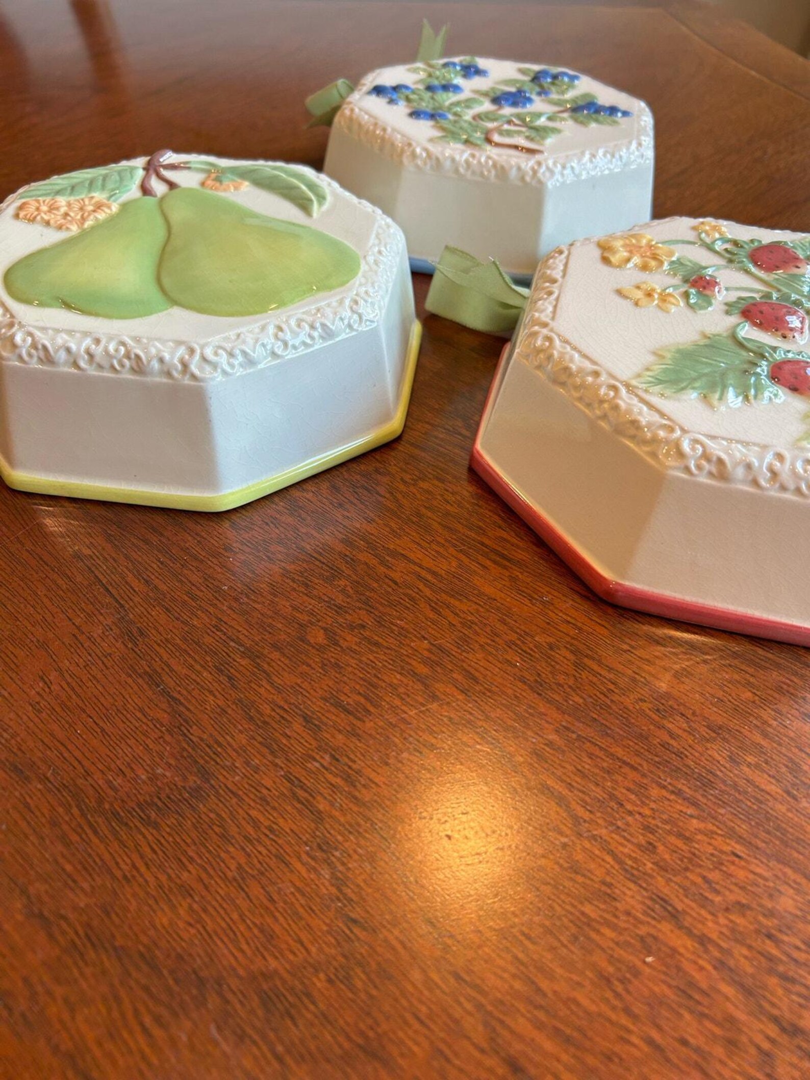 Vintage Avon Harvest Orchard Fruit Wall Plaques Set of 3 - Etsy