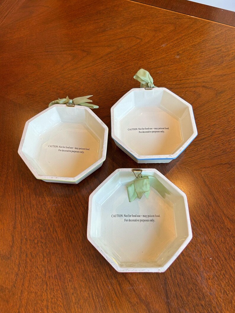 Vintage Avon Harvest Orchard Fruit Wall Plaques Set of 3 - Etsy