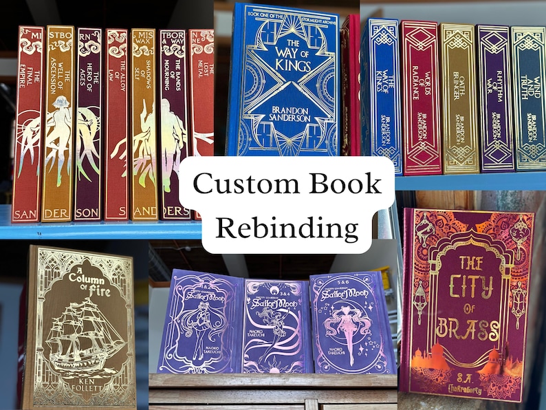 Handmade Custom Book Rebinding: Custom Hardcover Special Edition - Etsy