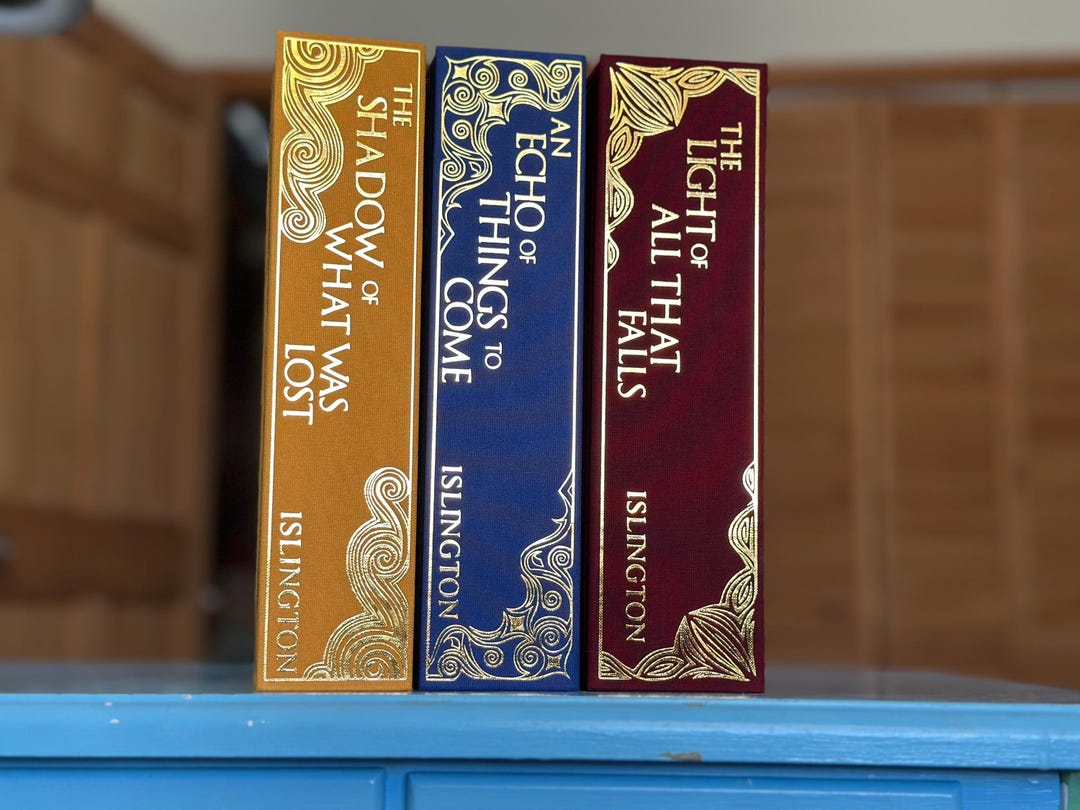 Handbound Licanius Trilogy Rebind: Gold-foiled Book Cloth Hardcovers - Etsy