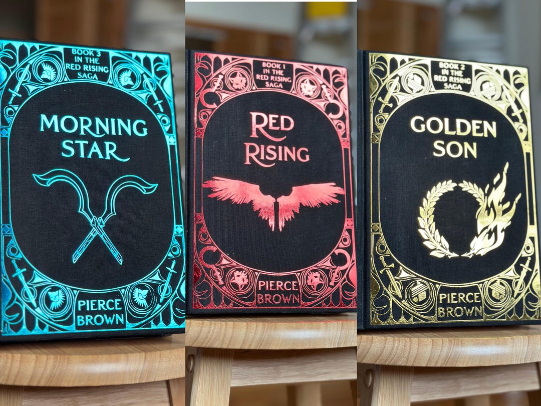 Rebind of the Red Rising Trilogy by Pierce Brown Red Rising, Golden Son ...