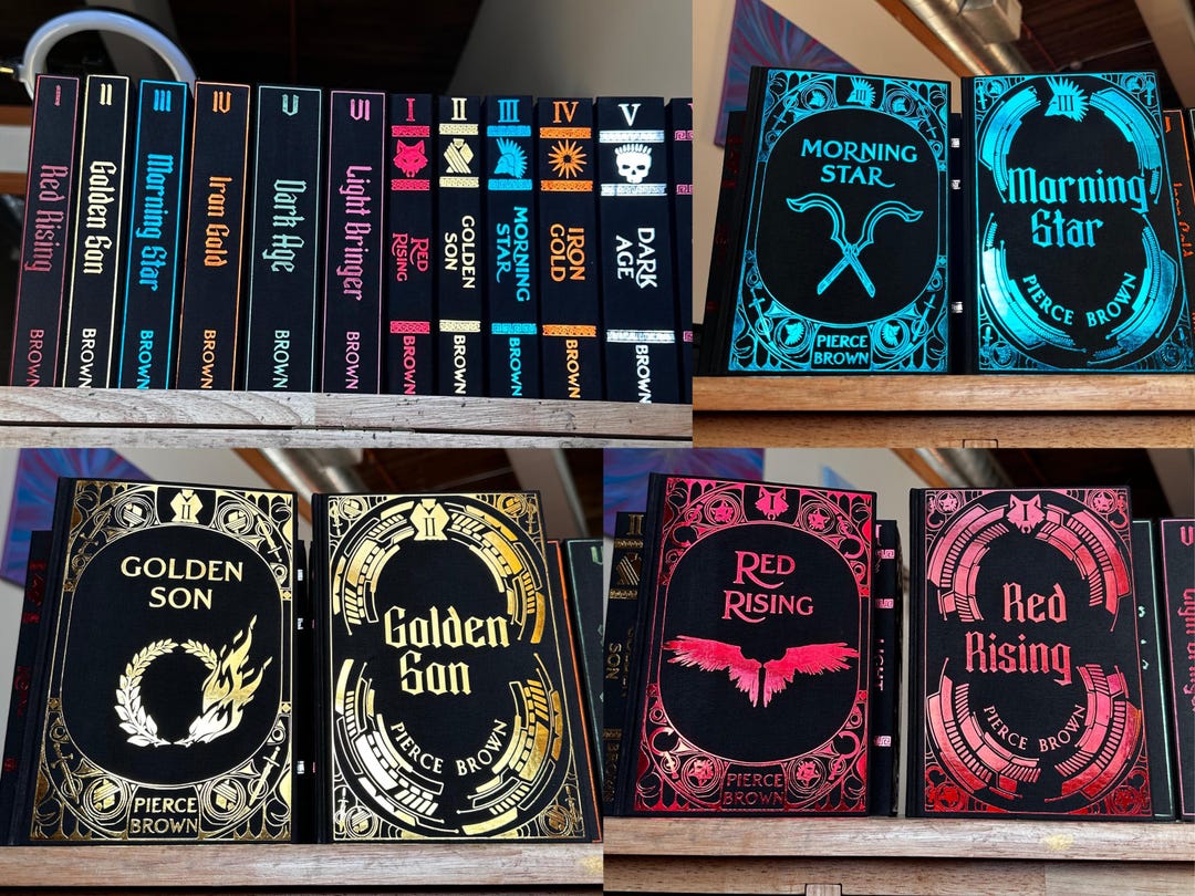 Rebind of the Red Rising Series by Pierce Brown | Entire Published Red ...