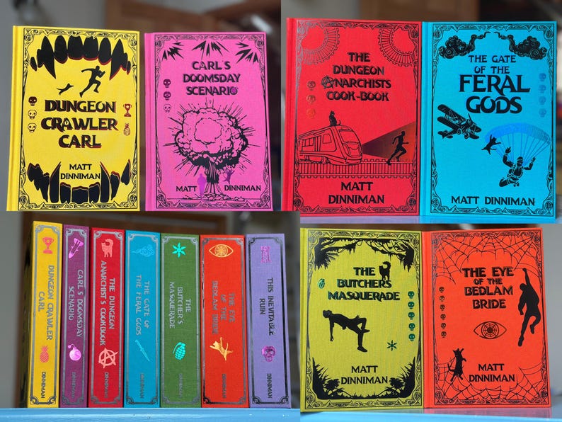 Dungeon Crawler Carl Series Rebind | Hardcover Rebind Set (books 1-7 ...