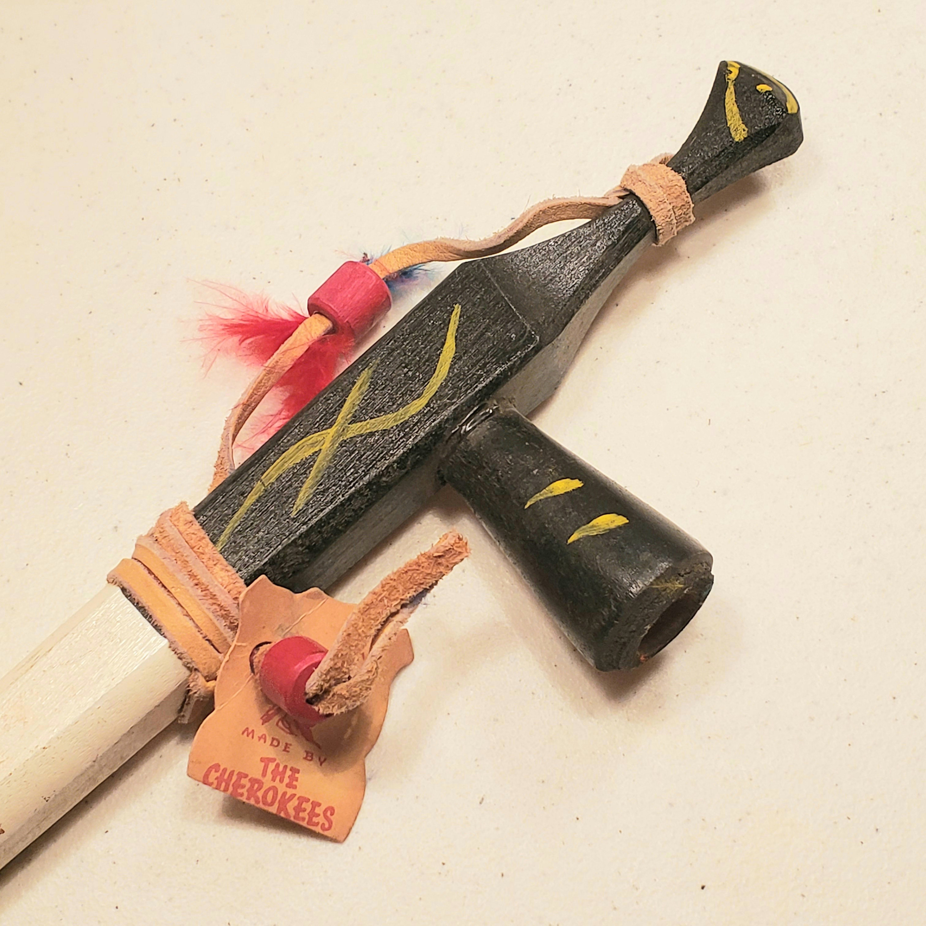 Vintage 50s 60s Cherokee Made Toy Peace Pipe Souvenir Rimrock City ...