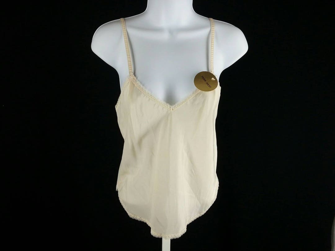 Vintage Beige Camisole NOS New Old Stock Size Petite Farr West Chest 32 ...