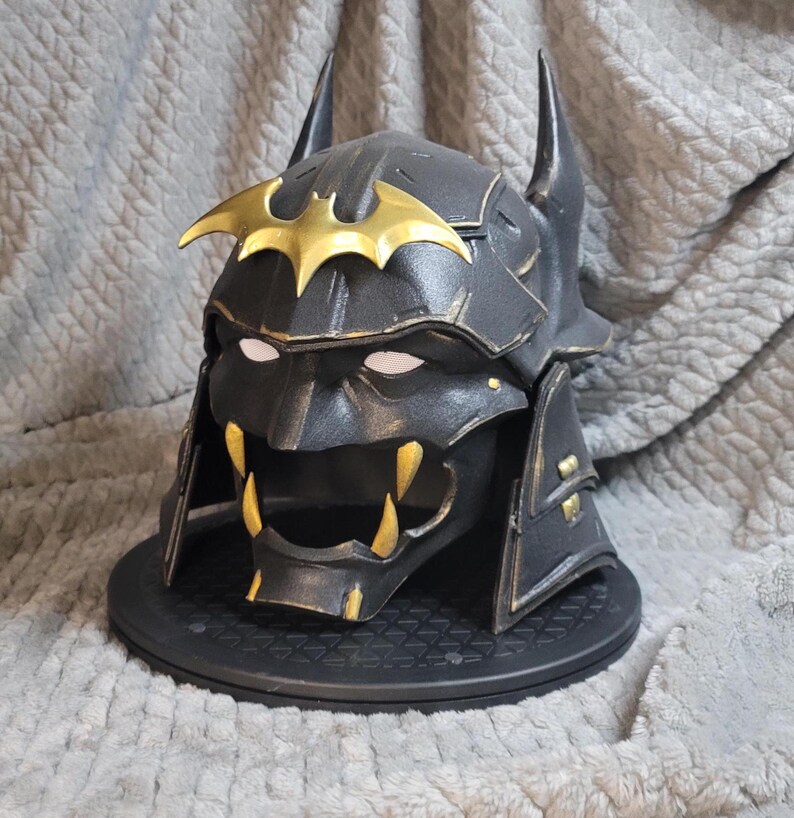 Shogun Samurai Batman Cosplay Helmet - Etsy