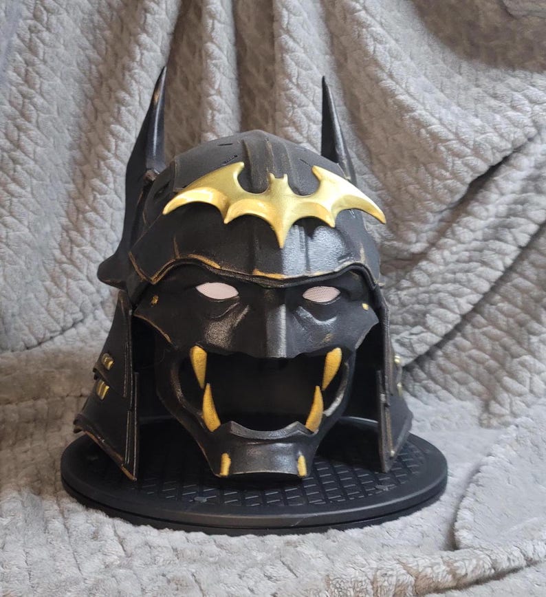 Shogun Samurai Batman Cosplay Helmet - Etsy