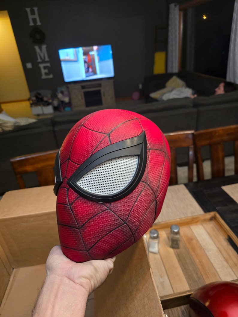 3d Printed Spiderman Cosplay Mask - Etsy