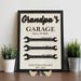Personalized Grandpa's Garage With Kids Name Sign, Custom Kids Names on ...
