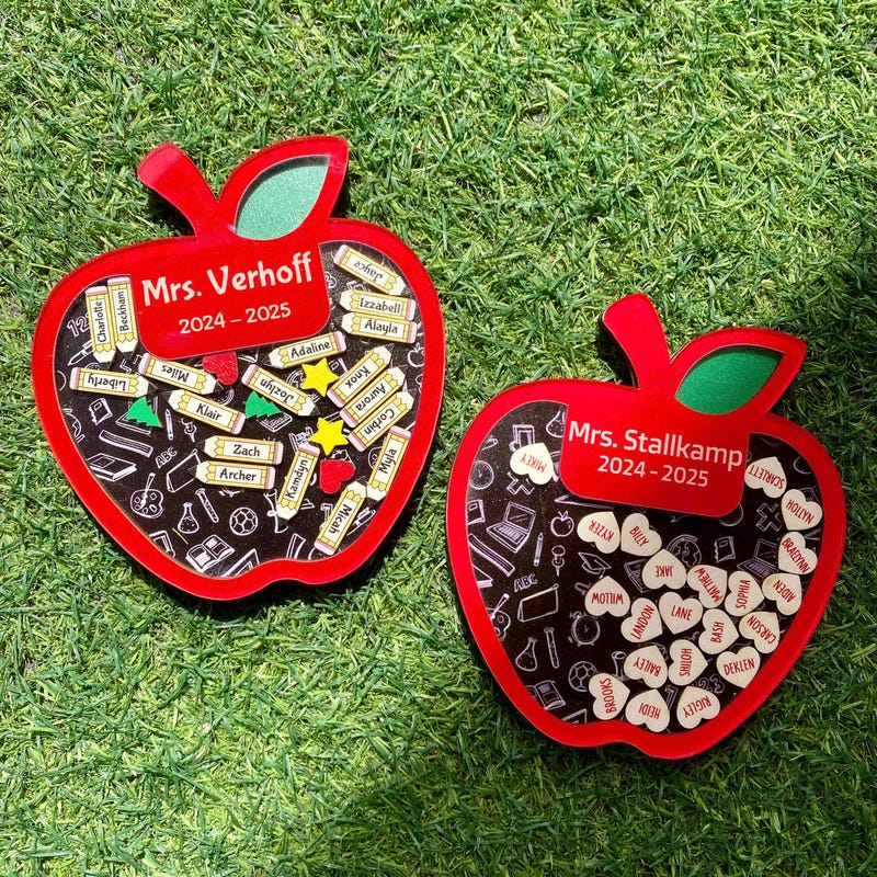 Teacher Apple Sign - Etsy