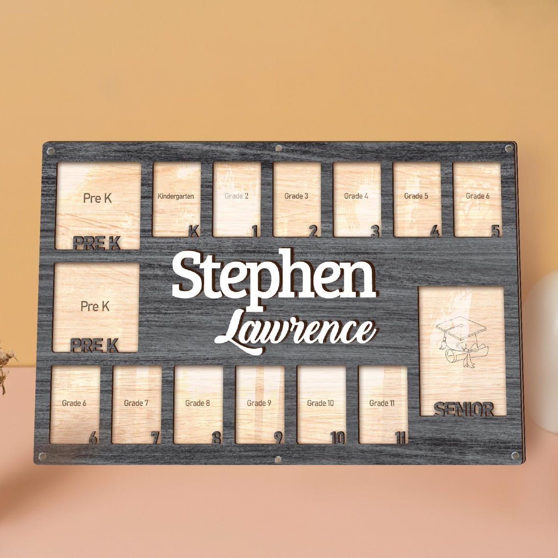 Personalized School Years Photo Frame, Prek to Senior Graduation ...