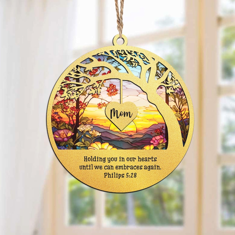 Custom Memorial Suncatcher, Sympathy Gift, Memorial Gift Personalized ...