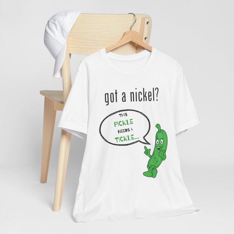 Funny Men's tickle My Pickle for a Nickel Bella Canvas T-shirt - Etsy