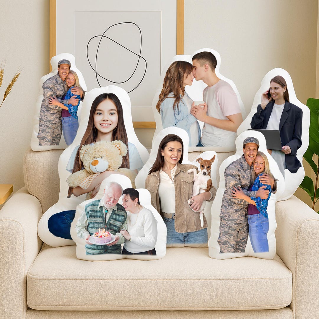 Personalized 3D Photo Pillow, Custom Face Cushion, DIY Humanoid Doll ...
