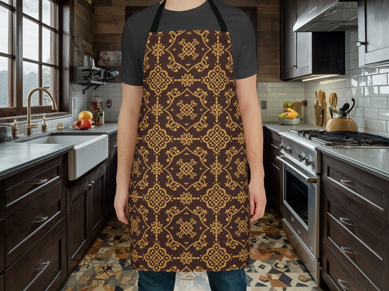 Sindhi Ajrak Apron, Pakistani Tradition Inspired Apron for Desi Moms ...