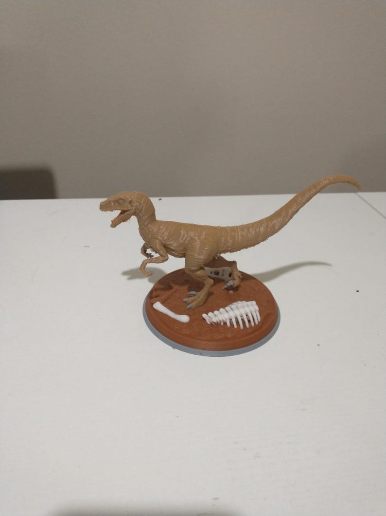 3D Printed Raptor Mini Statue, Raptor Art, Velociraptor, 3D Printed ...