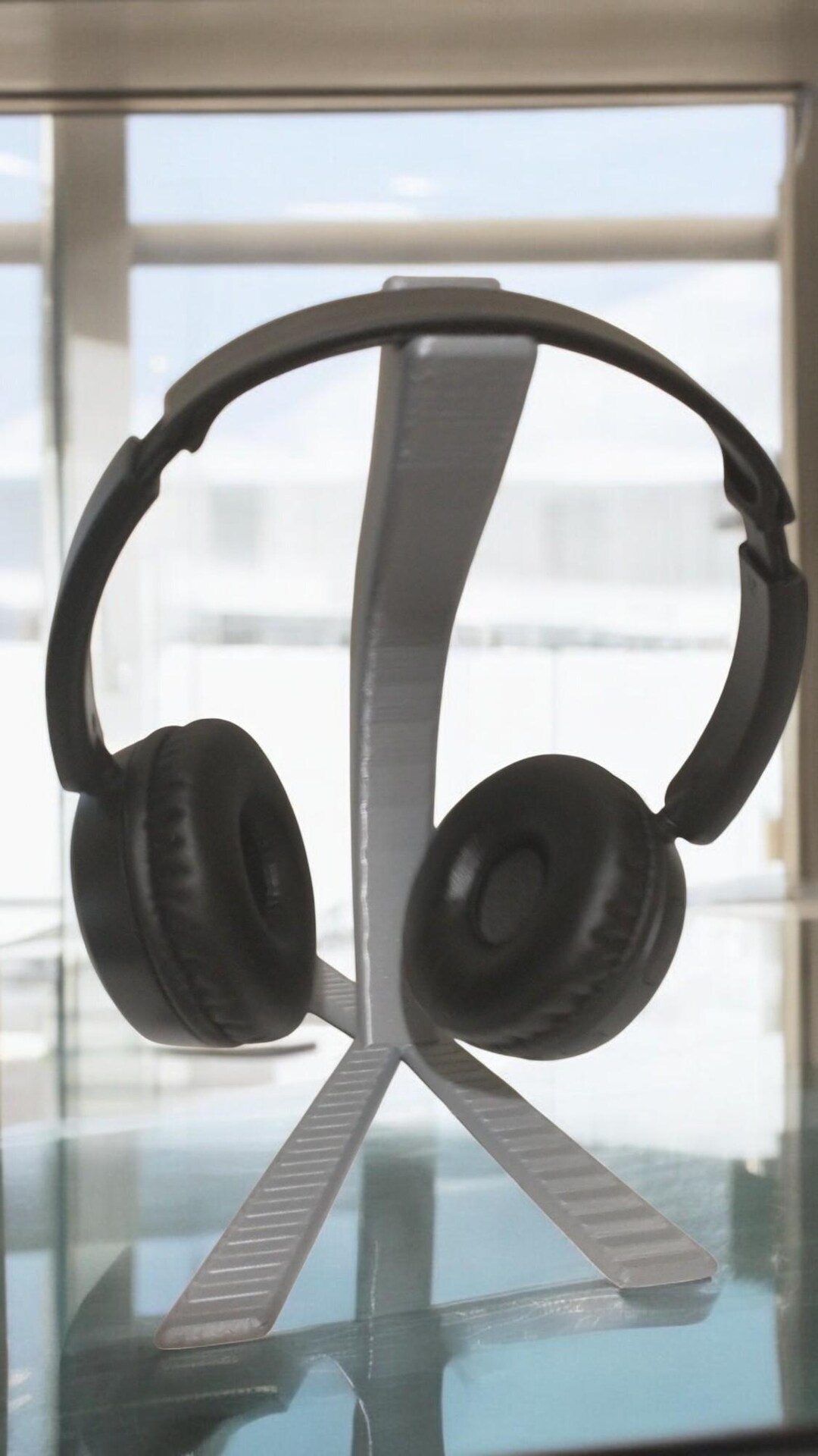 Stylish 'X' Design Desk Headphone Holder Head Cool Headphone Stand ...