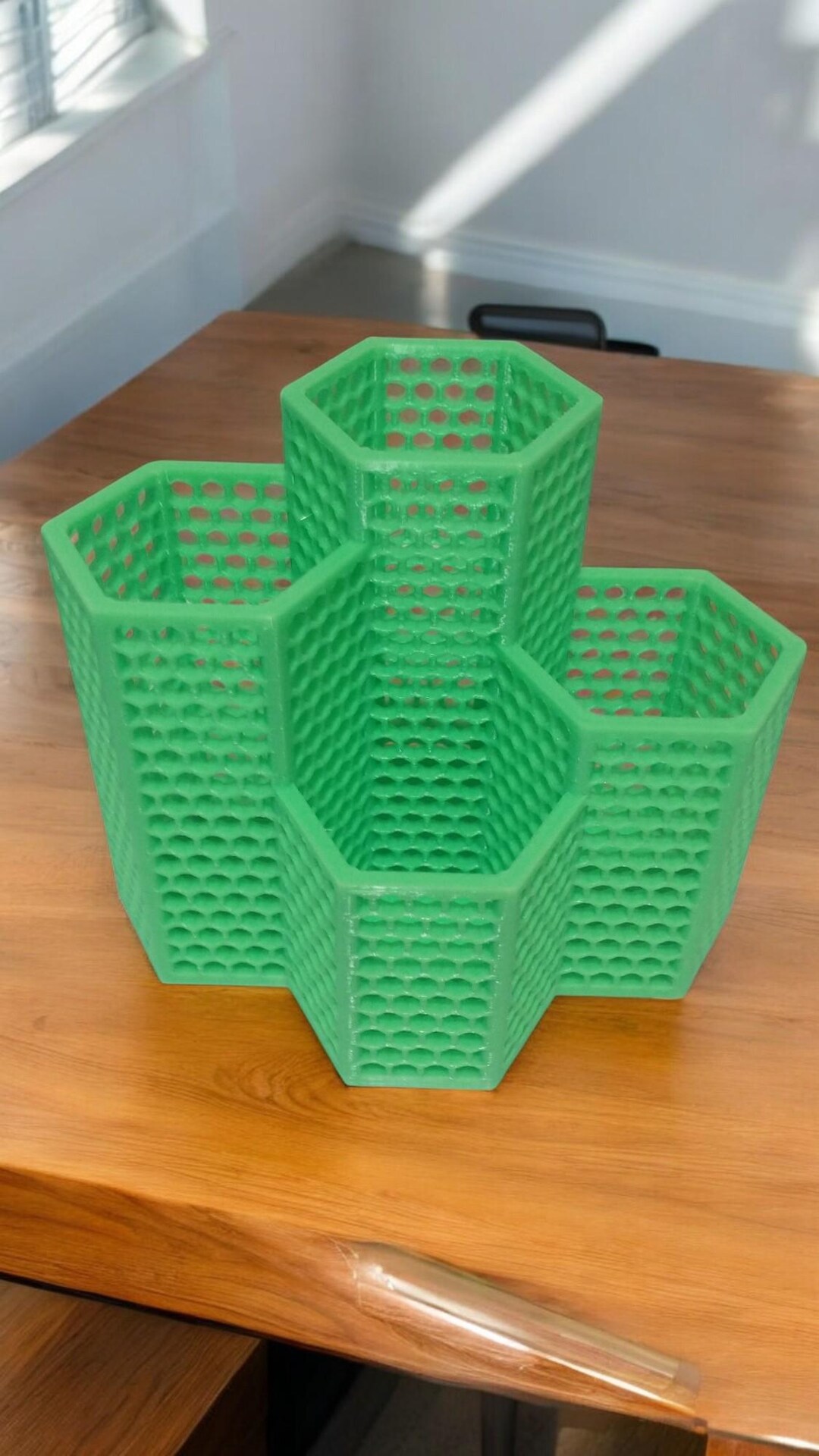 Amazing Hexagon Office Organizer Office Desk Organizer Pen Holder ...