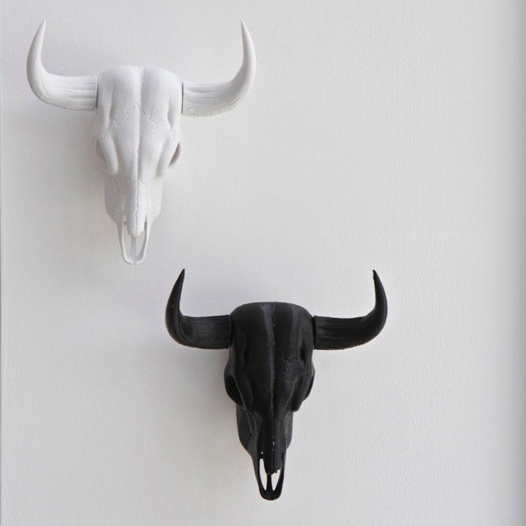 Rustic Chic: Faux Bull Skull Wall Decor Western-inspired Home Accent - Etsy