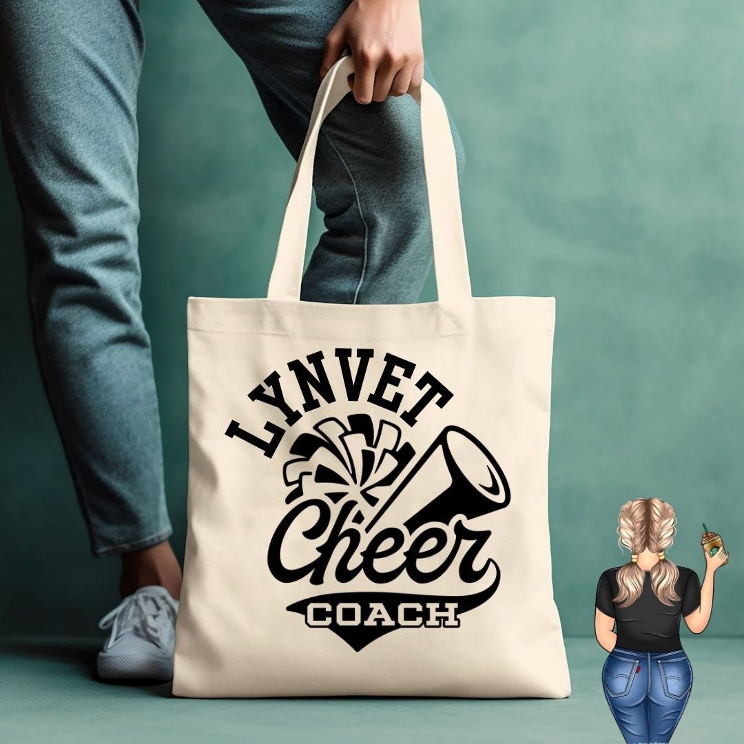 Personalized Cheer Coach Canvas Tote 195 - Etsy