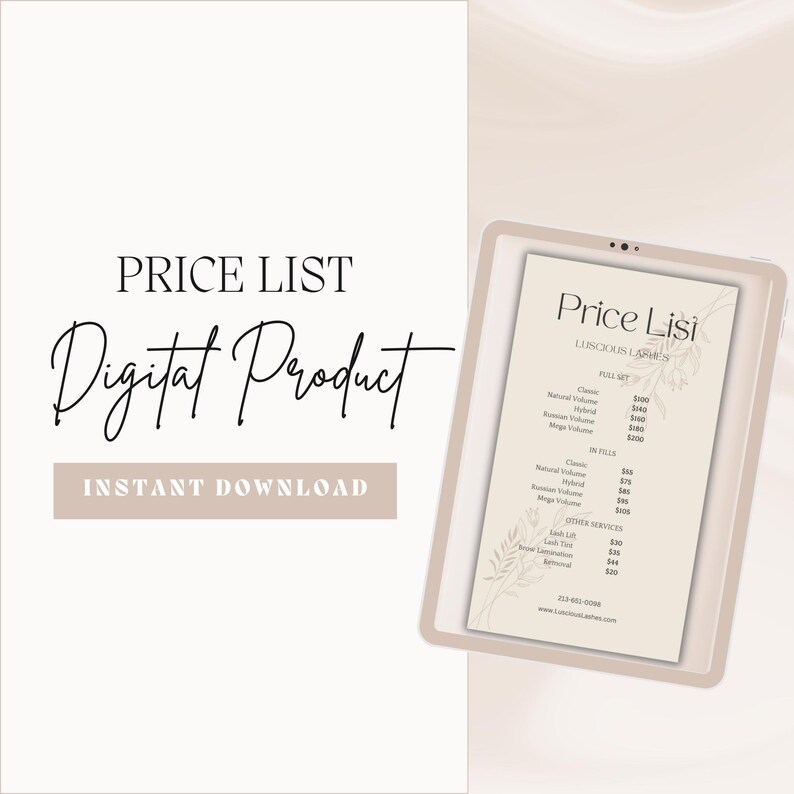 Eyelash Tech Brow Tech Price List Eyelash Tech Brand Template Brow Tech ...