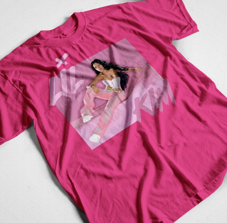 Lil' Kim Tribute Shirt Lil' Kim Tour Merch Lil' Kim Pink Album Cover ...