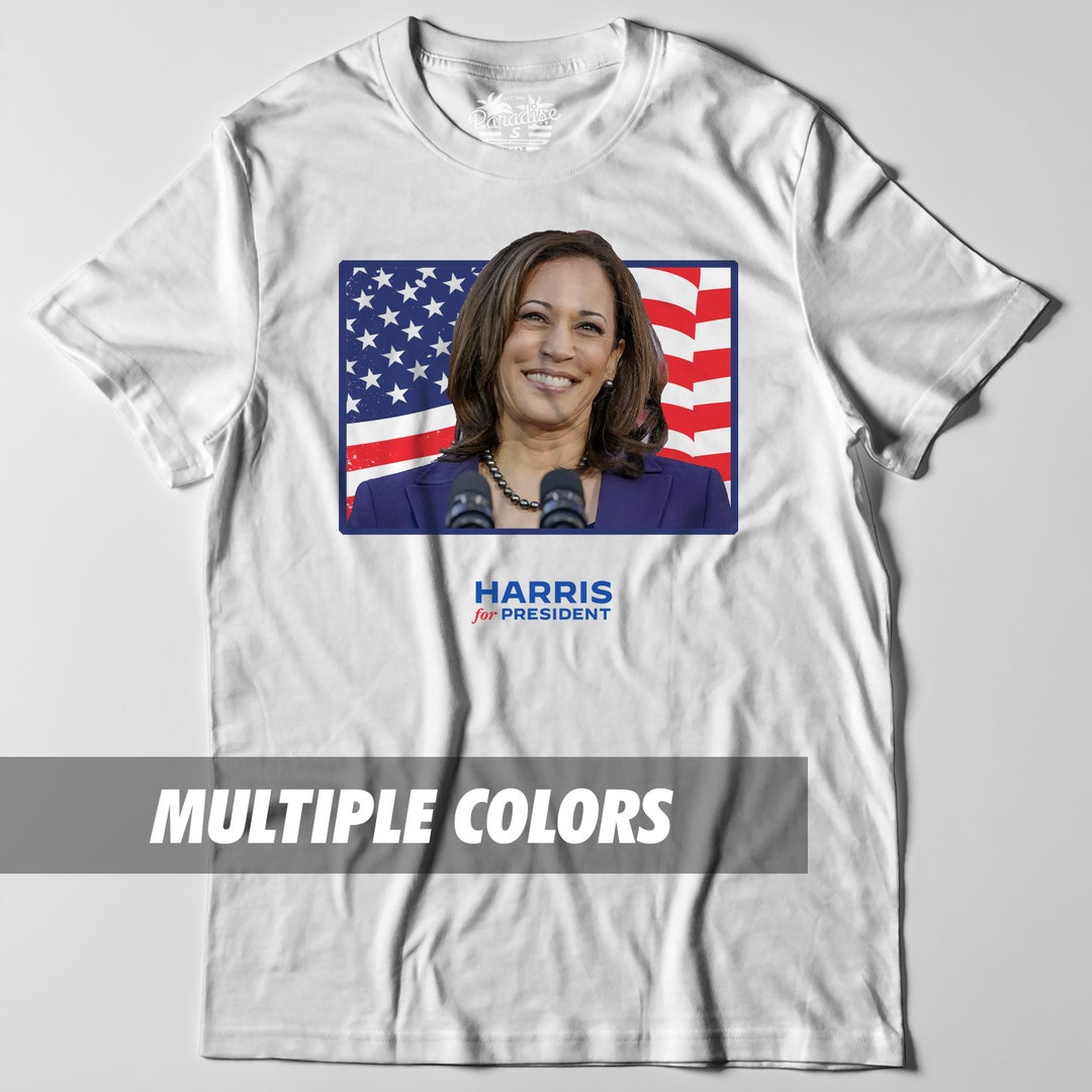 Camiseta Kamala Harris Walz 2024 President / 100 % algodón / Bandera ...