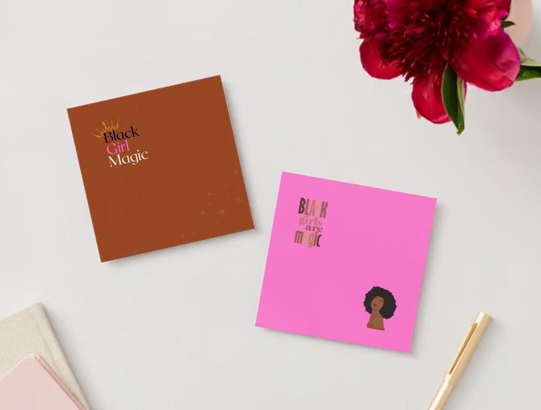 Black Girl Sticky Notes, Black History Month, BGM, Planner Sticky Notes ...
