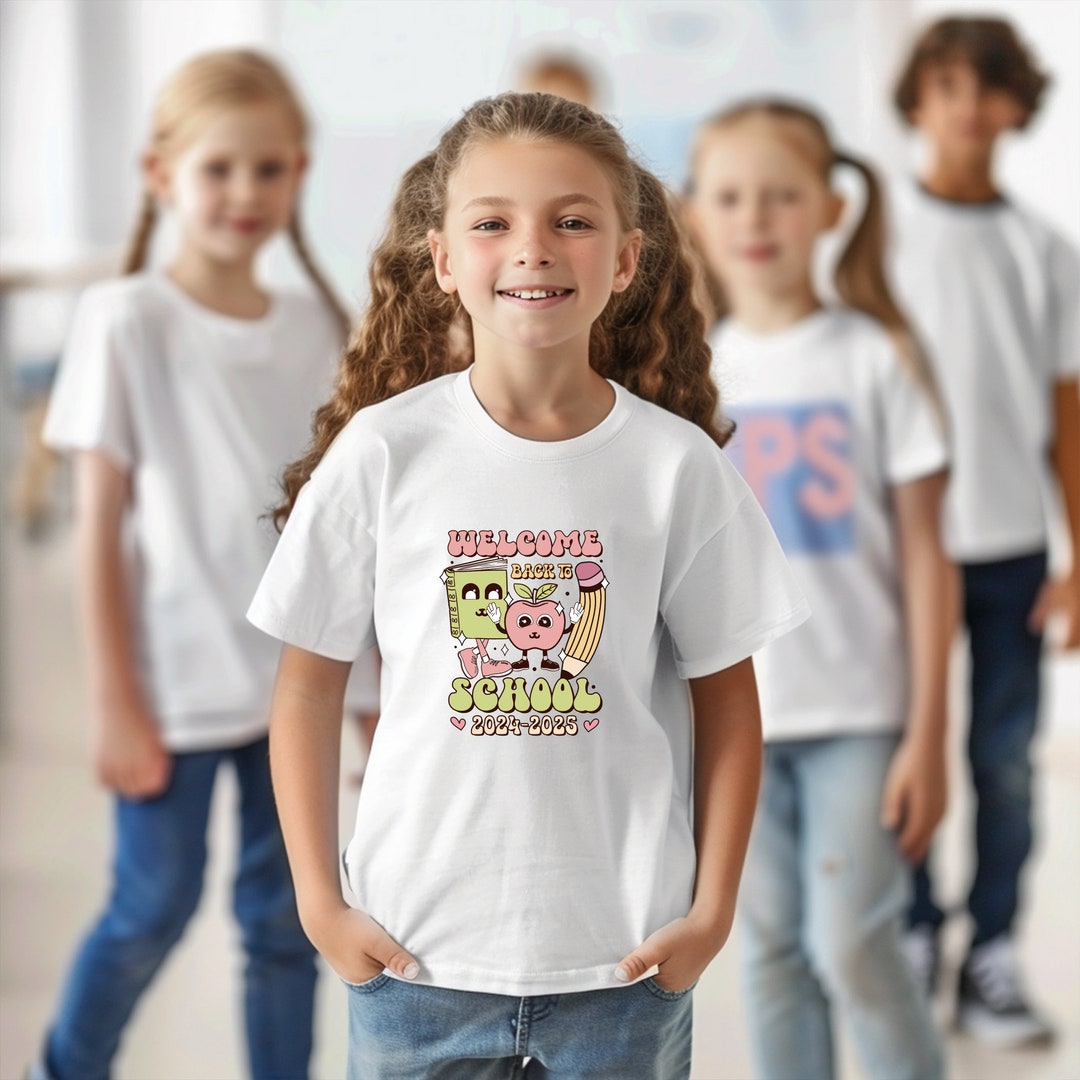 Welcome Back to School 2024-2025 T-shirt,first Day of School Shirt ...
