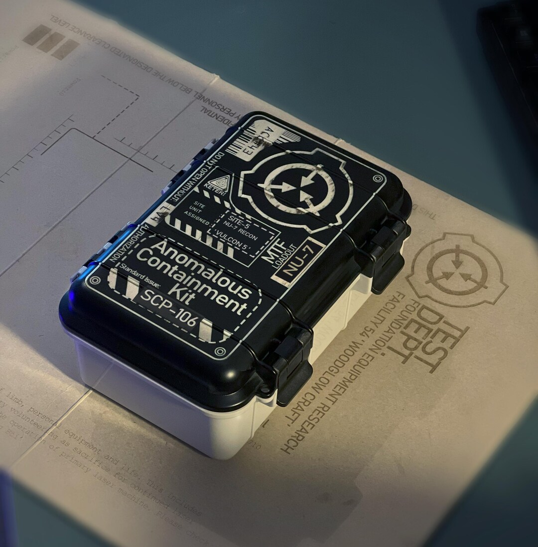 SCP Foundation 'anomalous Containment Kit' Custom Case Rugged Storage ...