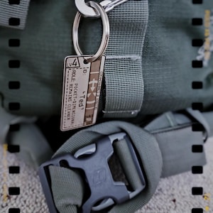 SCP Foundation Custom Stainless Steel Keychain Symbol Access Tag ...