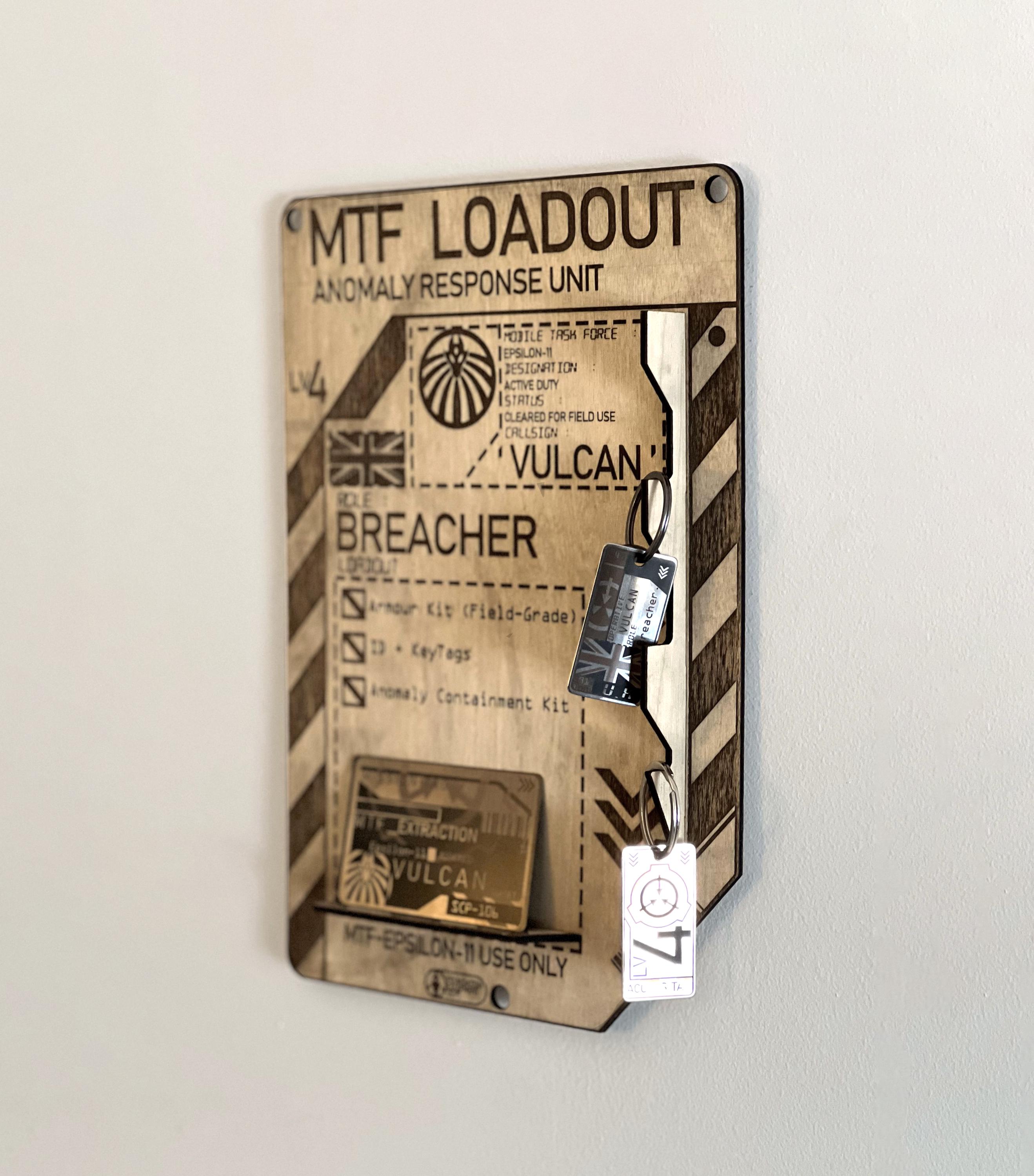Personalised SCP MTF Loadout Display, Cosplay Costume Prop - Etsy