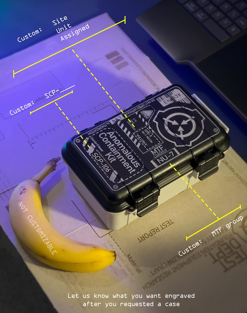Personalised SCP Foundation 'anomalous Containment Kit', Cosplay Prop ...