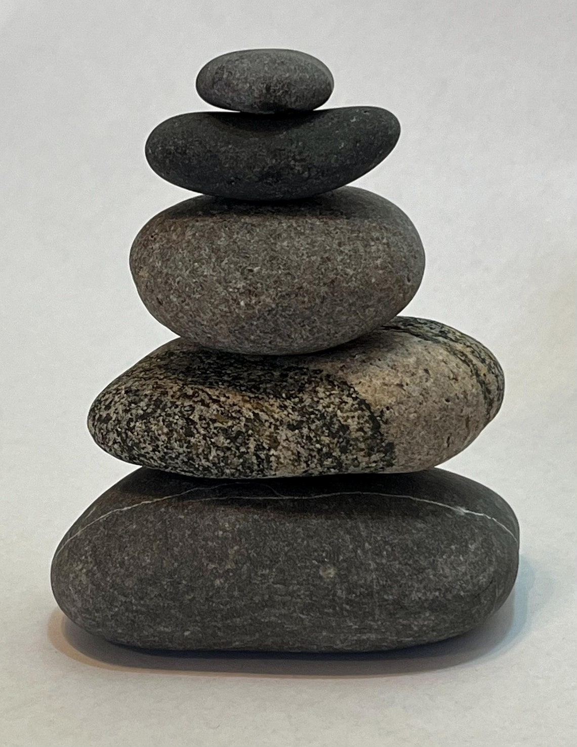 Lake Erie Smooth Black Stacking Stones - Etsy