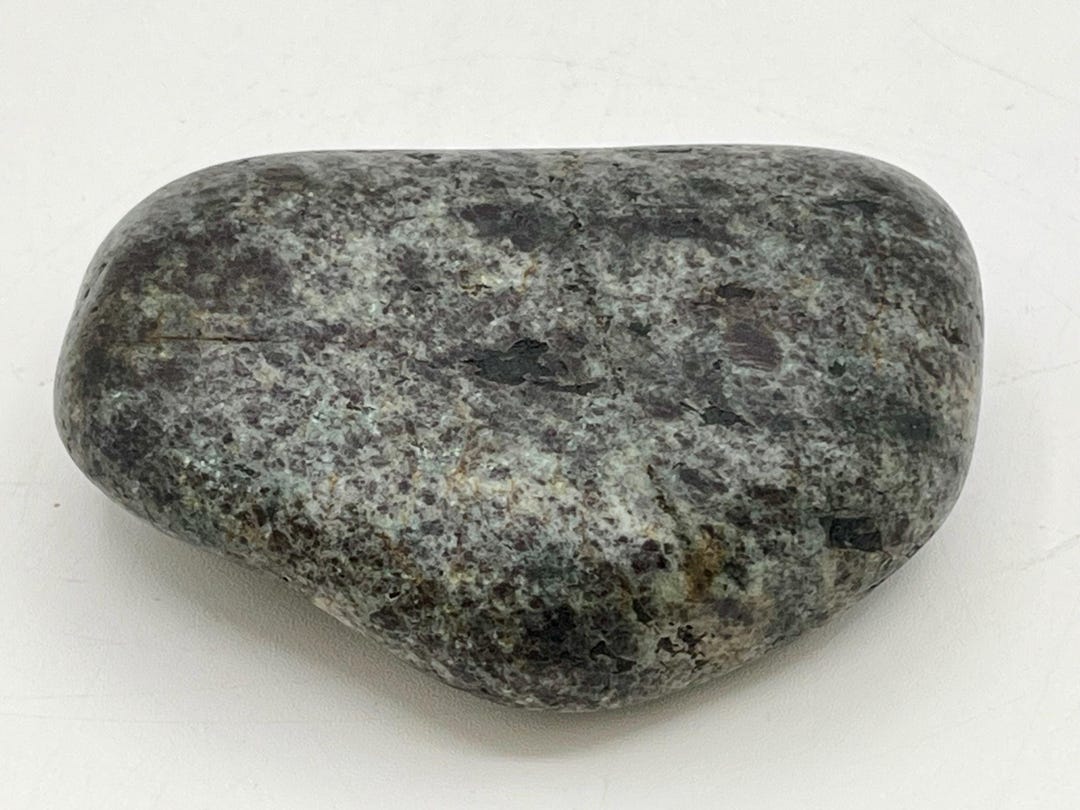 Natural Green Diorite Stone – Large Smooth Speckled Rock - Etsy
