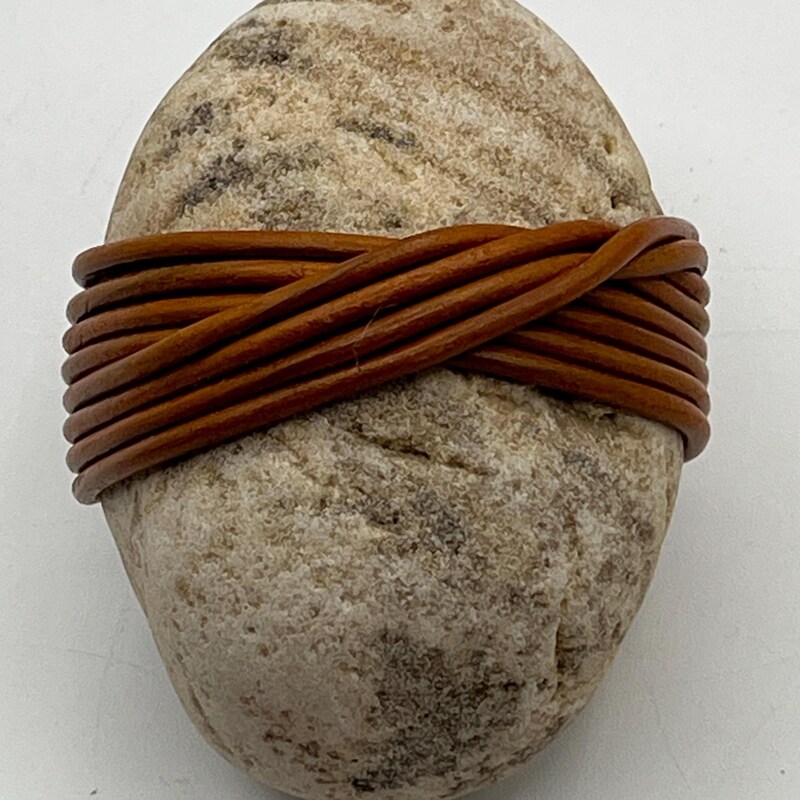 Leather Wrapped Rock - Etsy