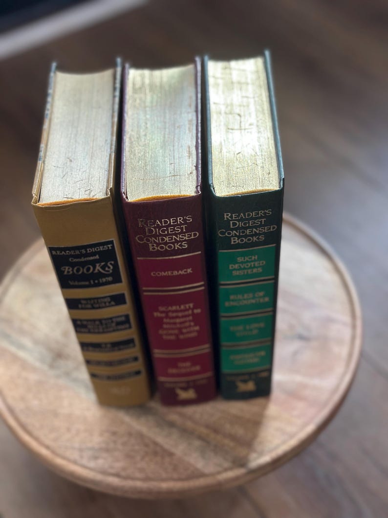 Vintage Reader’s Digest Condensed Books Set – 1970 & 1992 Volumes ...