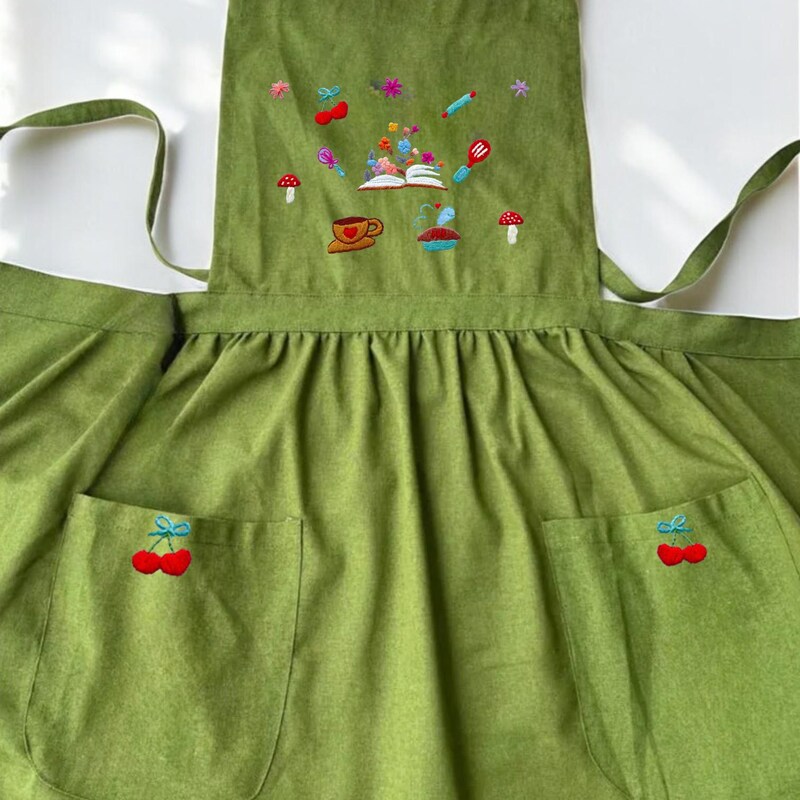 Embroidered Aprons - Etsy