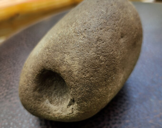 Native American Artifacts: Nutting Stone, Paint Pot, Pestle and Mortar ...