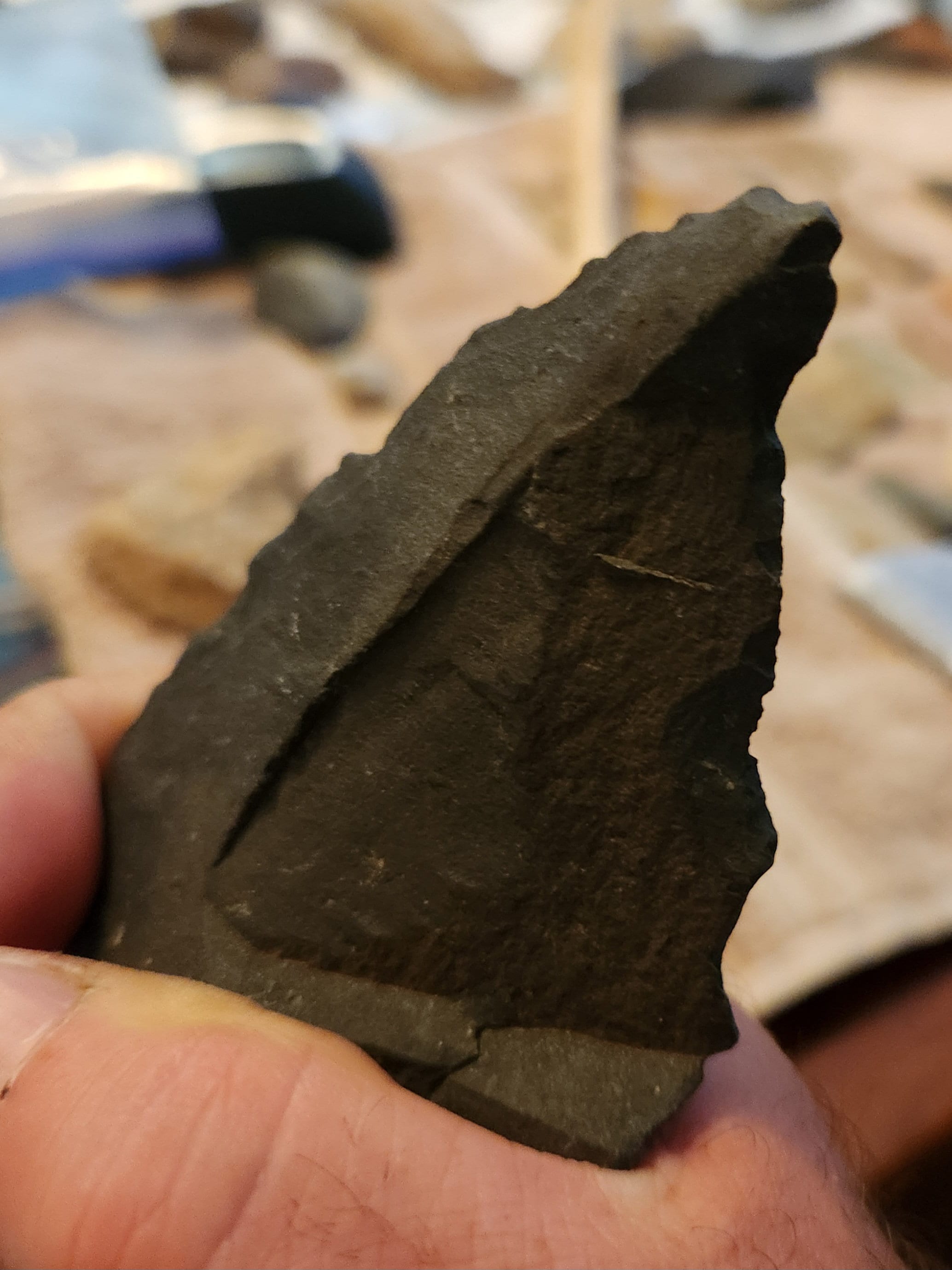 Native American Artifacts: Large Slate Knife Blade, Stone Knife ...