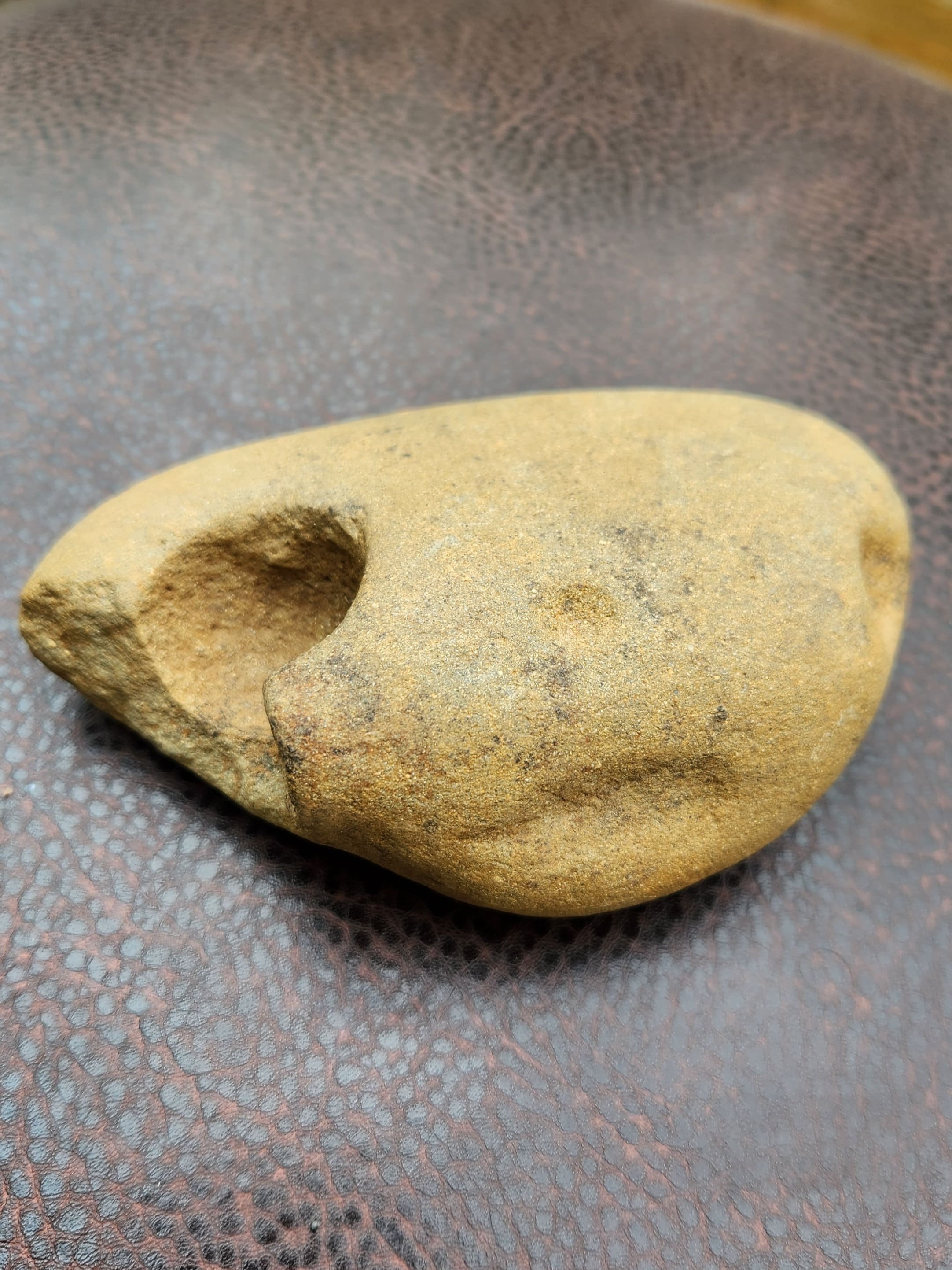 Native American Nutting Stone: Well-worn Stone Tool Artifact - Etsy