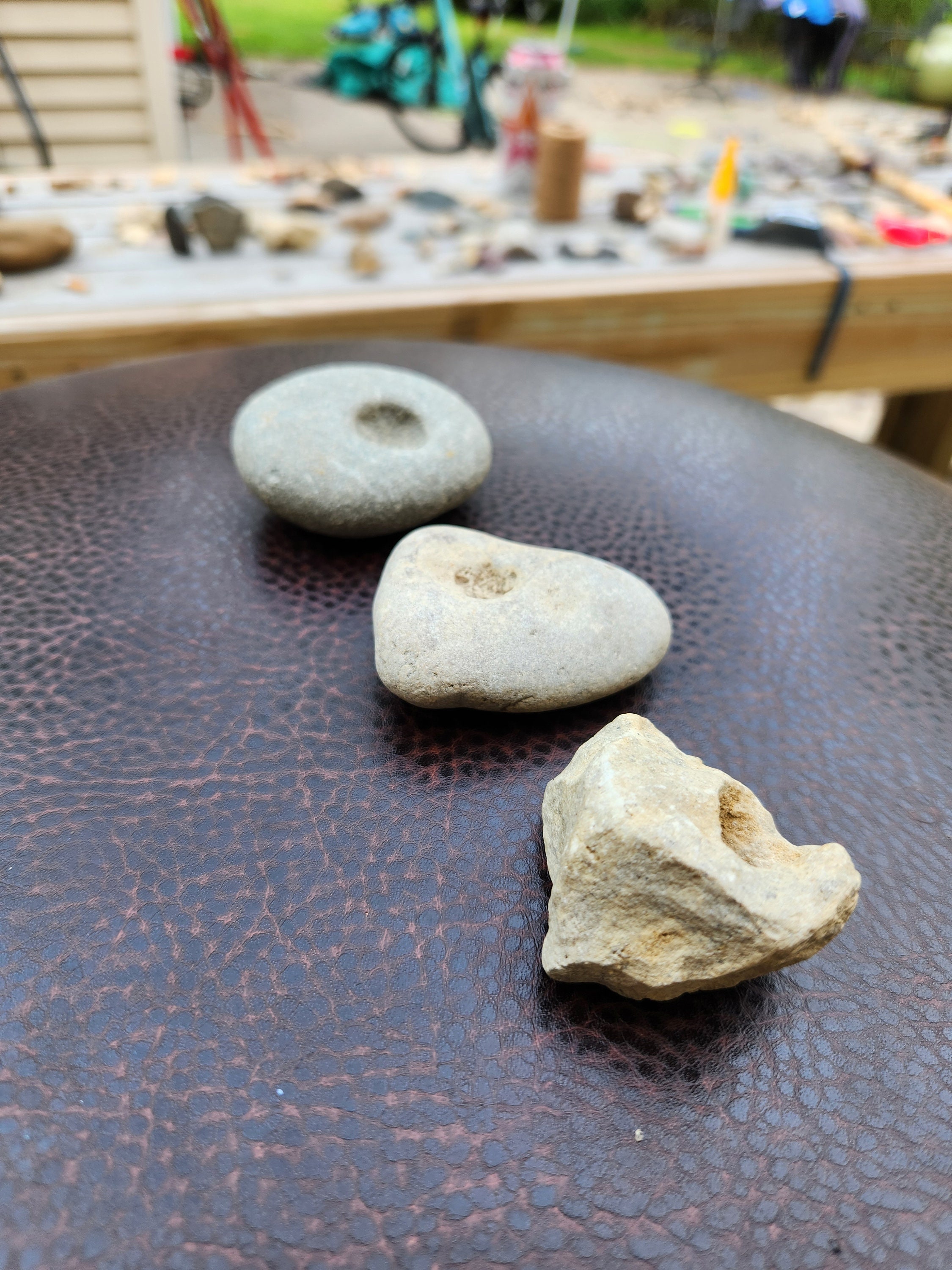 Native American Artifacts: Set of Three Firestones - Etsy