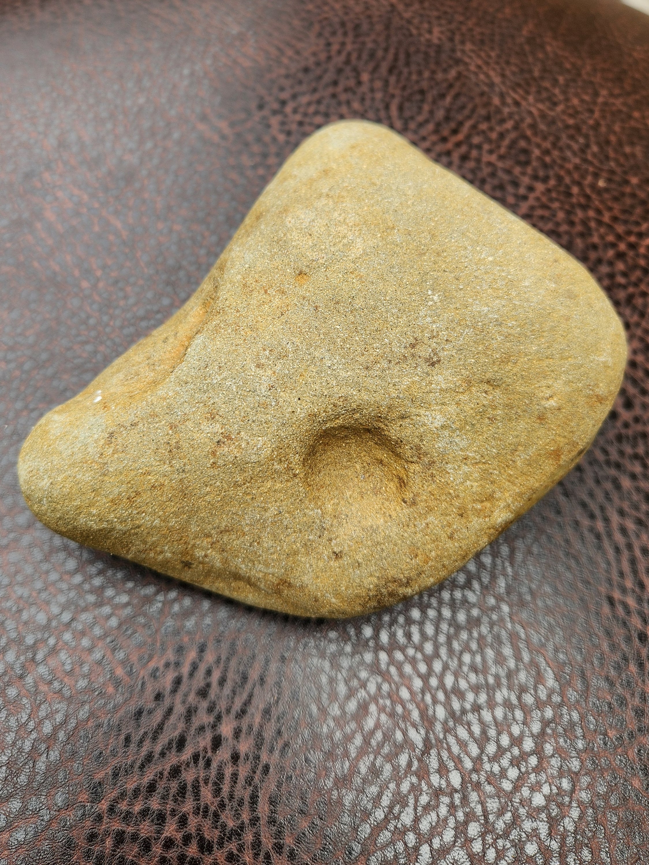 Native American Artifacts: Nutting Stone/eagle Effigy, Paint Pot ...