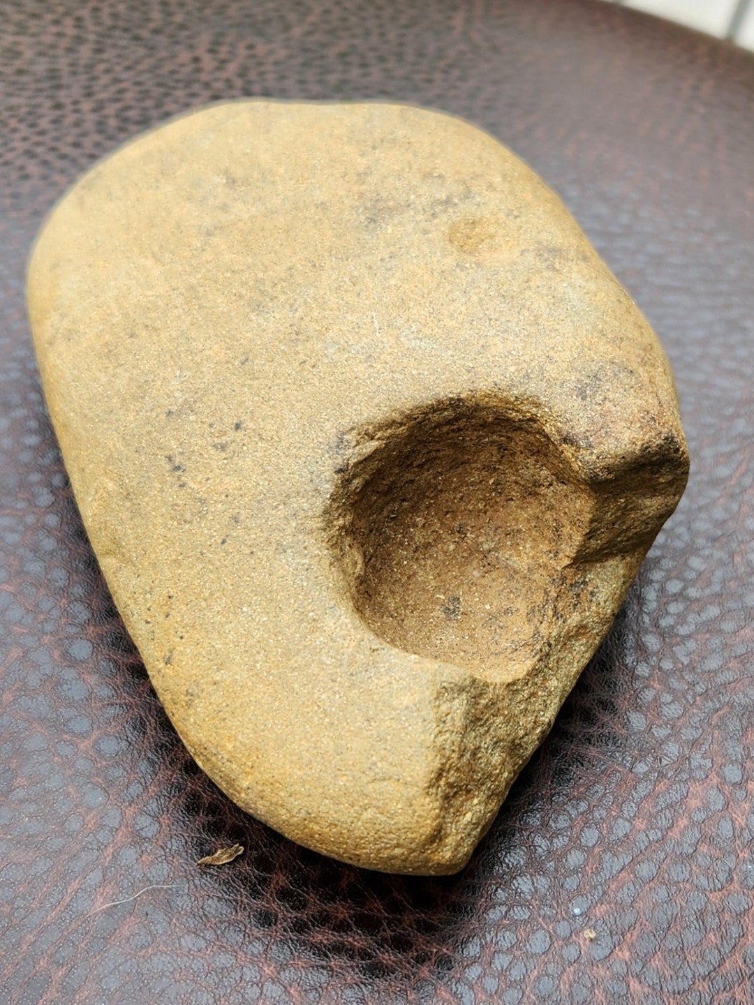 Native American Nutting Stone: Well-worn Stone Tool Artifact - Etsy