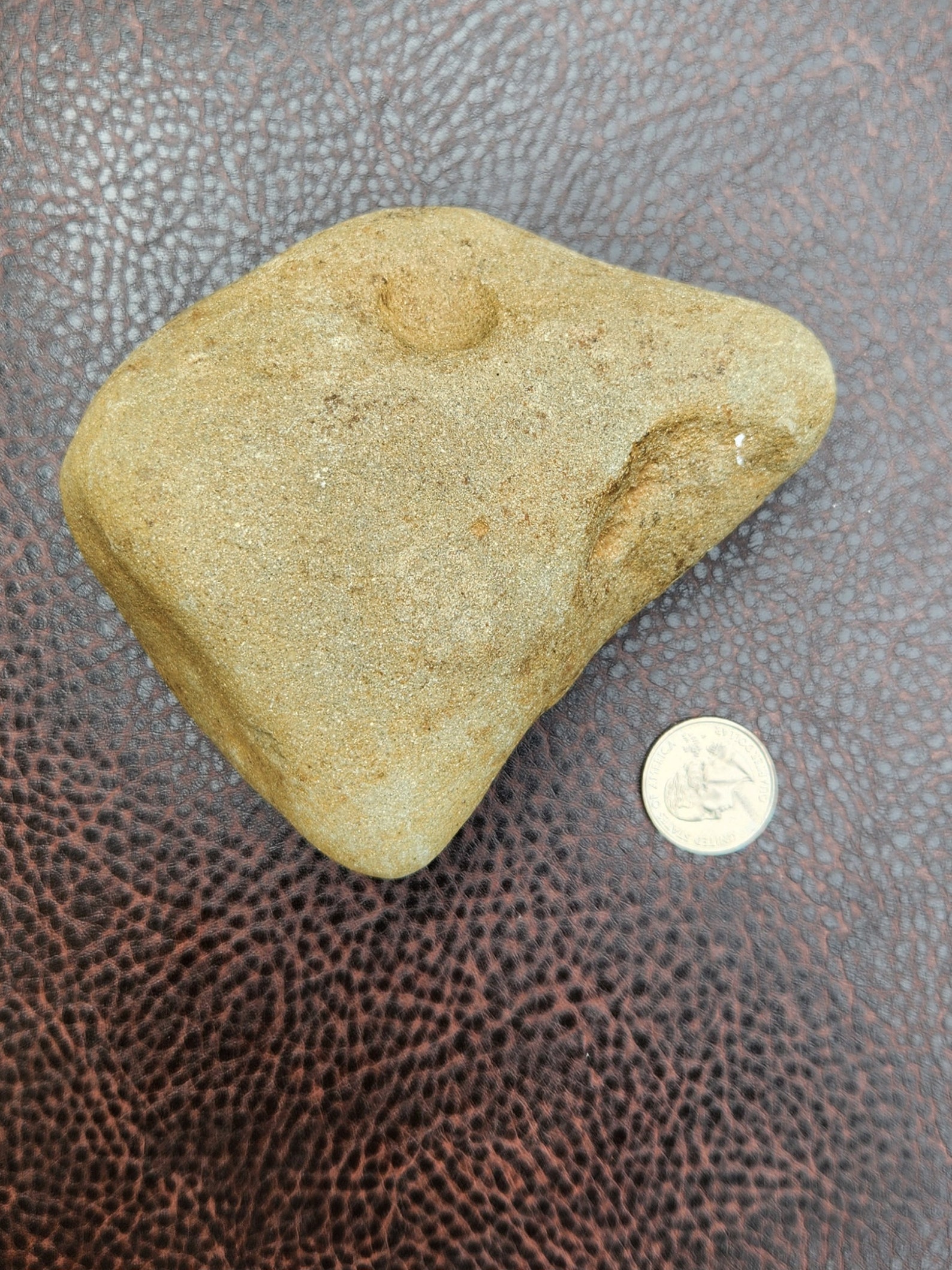 Native American Artifacts: Nutting Stone/eagle Effigy, Paint Pot ...