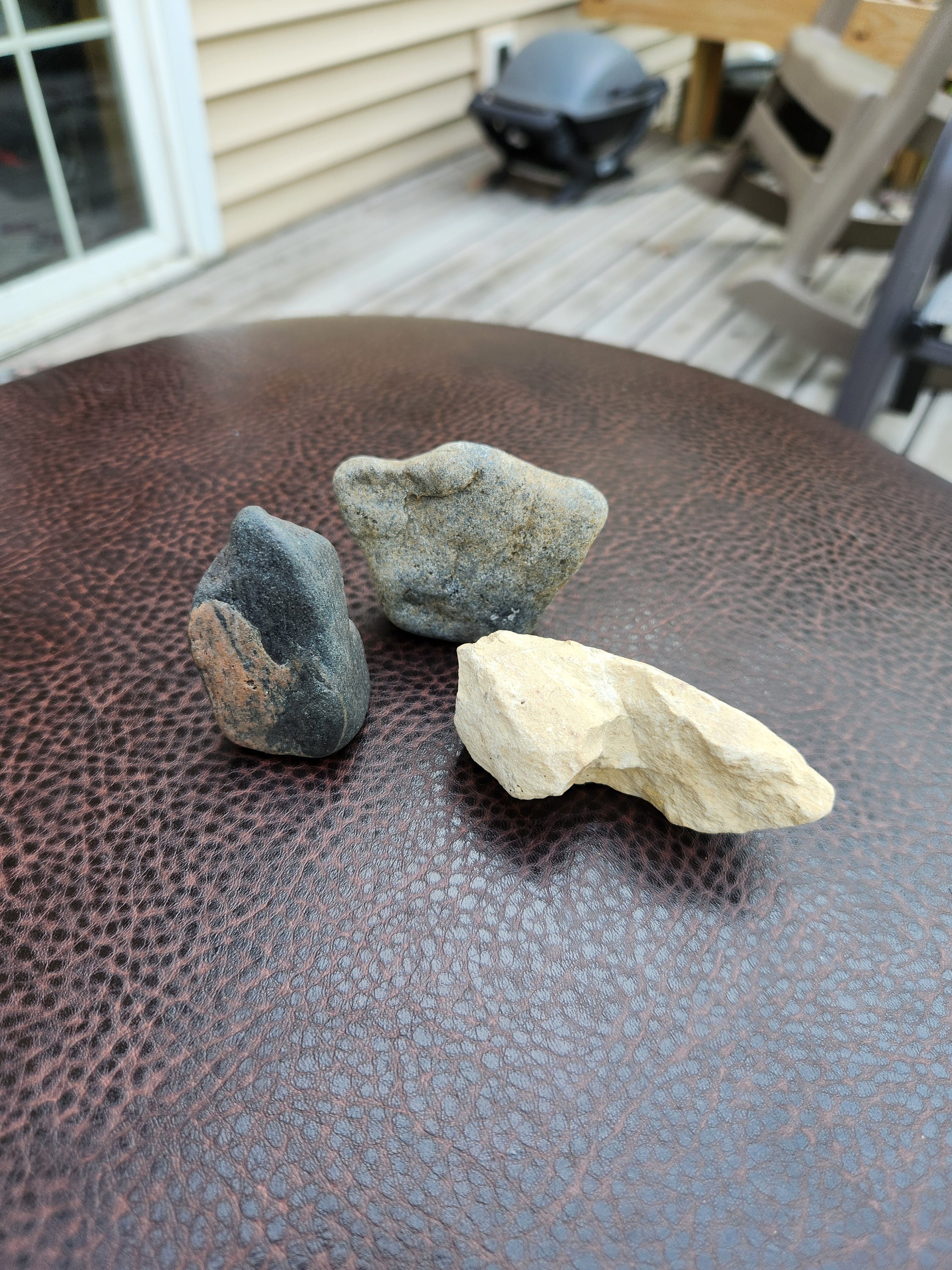 Native American Artifacts: Set of Three Grinders/pestles/hammer-stones ...