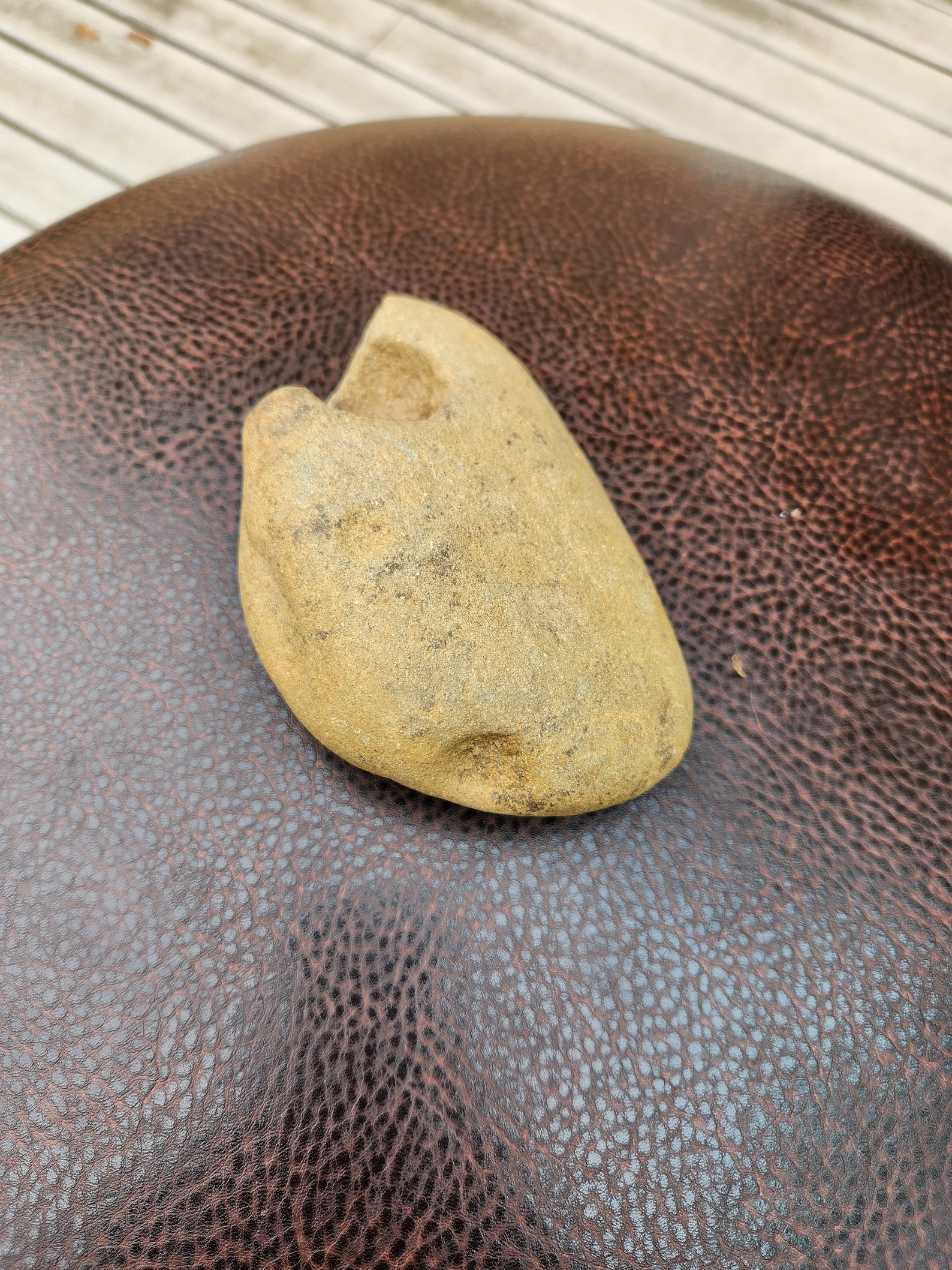 Native American Nutting Stone: Well-worn Stone Tool Artifact - Etsy