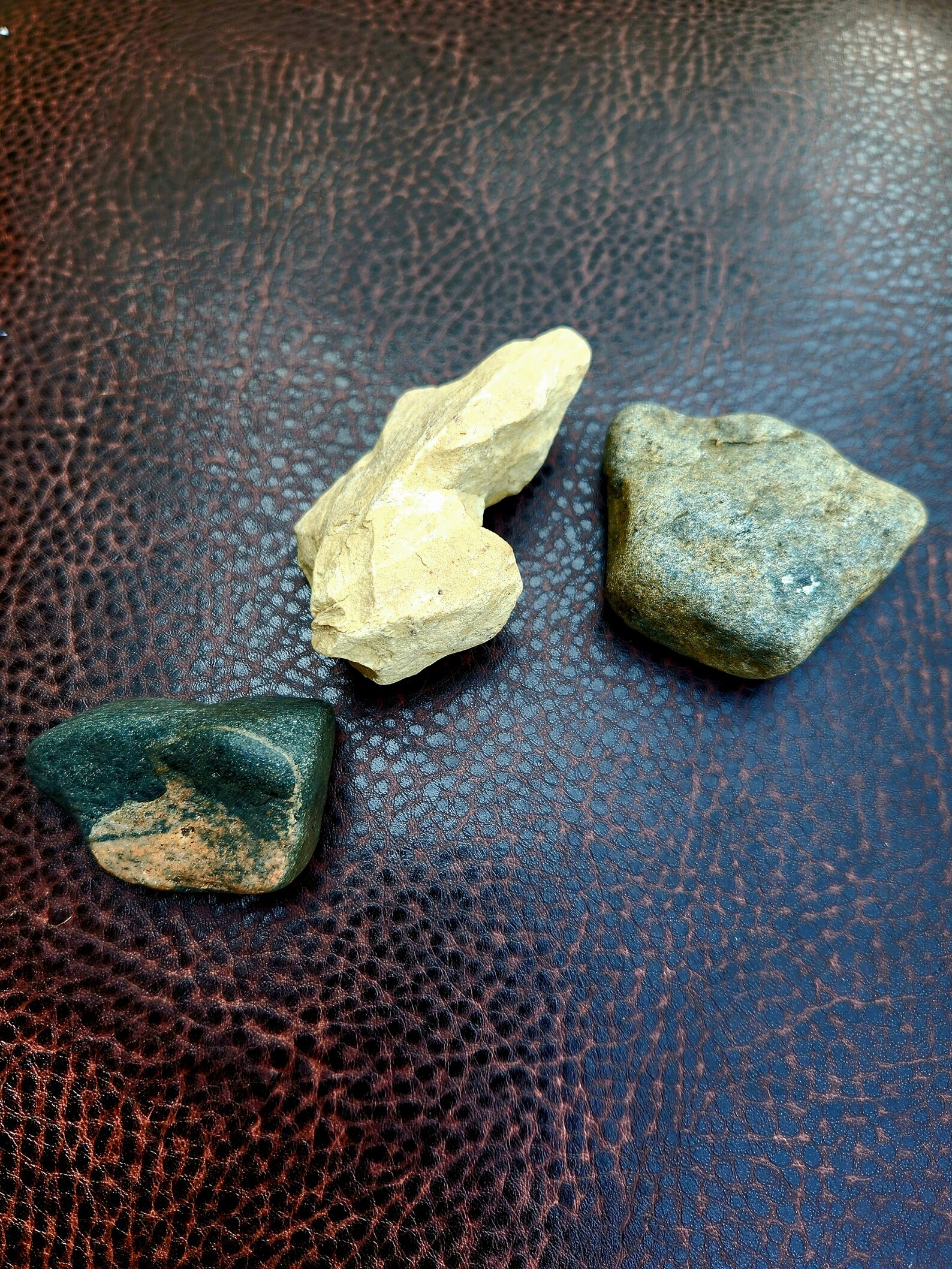 Native American Artifacts: Set of Three Grinders/pestles/hammer-stones ...